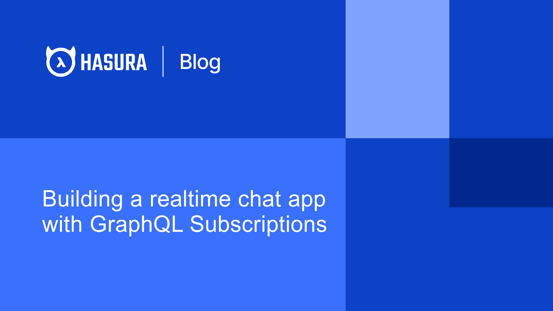 Building a realtime chat app with GraphQL Subscriptions